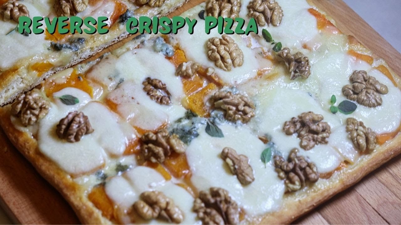 Reverse Thin Crispy Butternut Squash Pizza with Gorgonzola & Walnuts 🌟🍕 ...