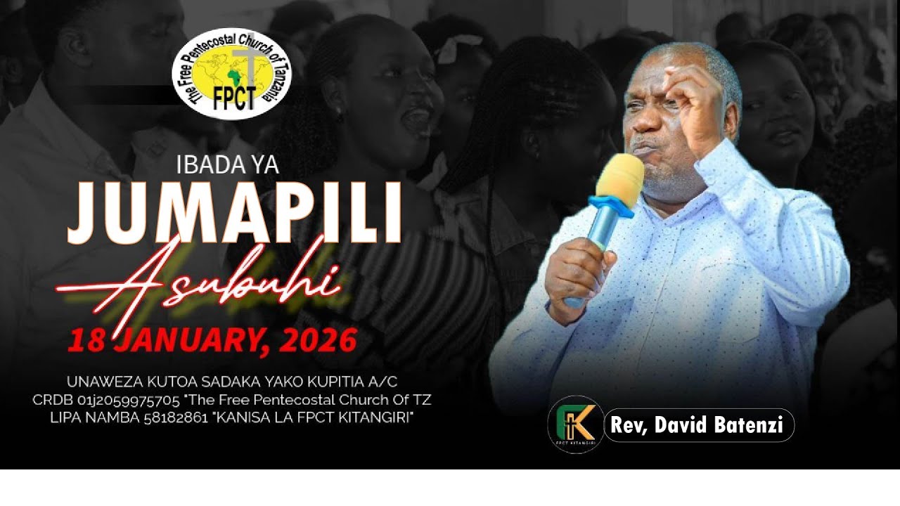 🔴🆕LIVE- IBADA YA JUMAPILI | REV. DAVID BATENZI I FPCT KITANGIRI LIVE ...