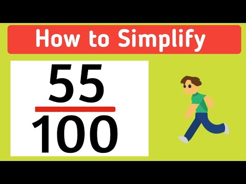 How to Simplify the Fraction 55/100 || 55/100 Simplified - YouTube