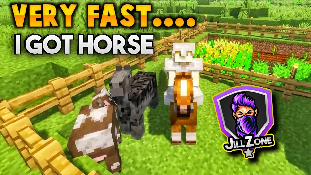 TAMING HORSE IN MINECRAFT TAMIL || JILL ZONE 2.0 - YouTube