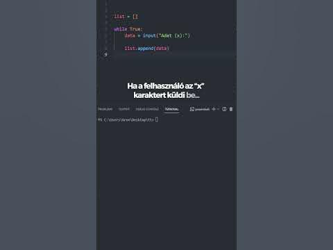 [Python] Walrus operátor használata EGYSZERŰEN! - YouTube