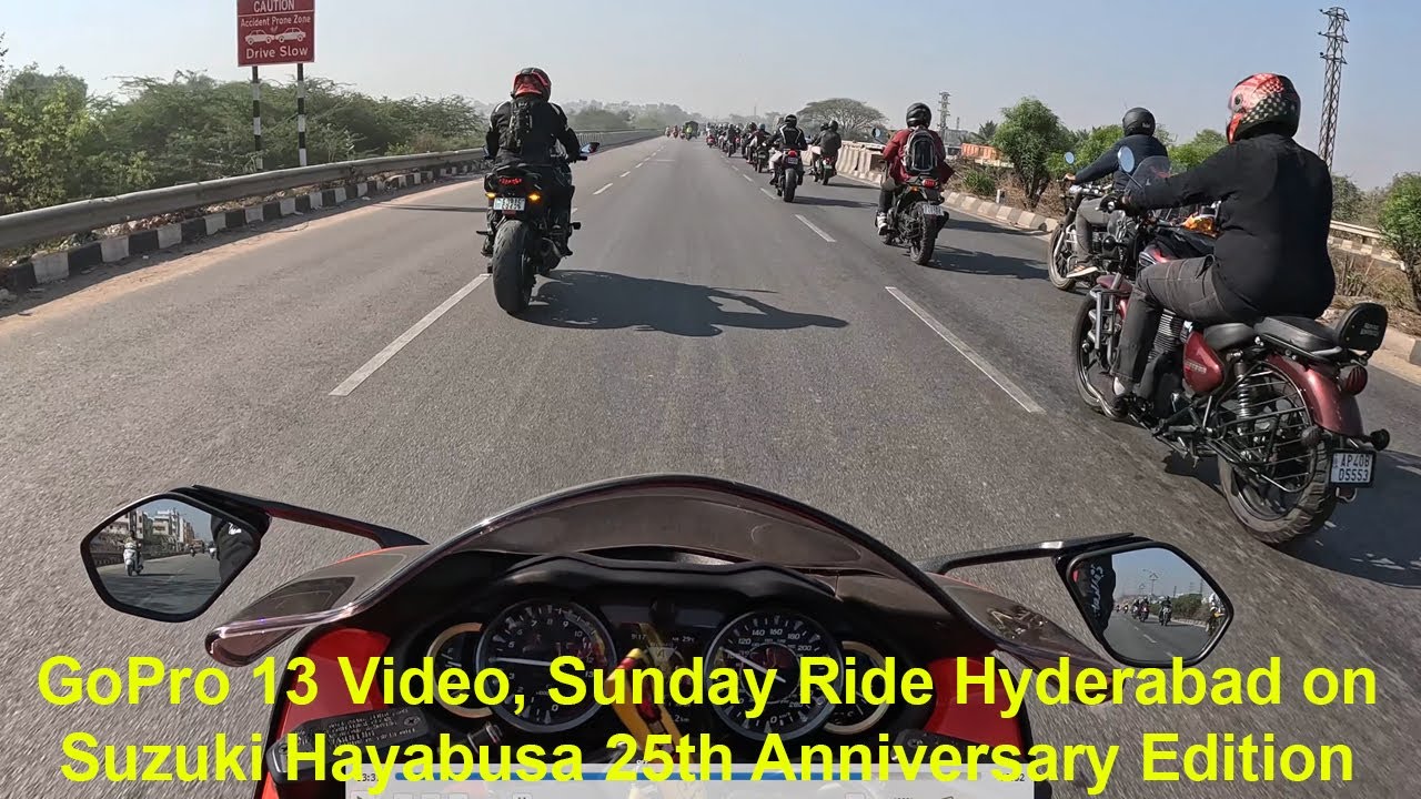 GoPro 13 Video, Sunday Ride Hyderabad on Suzuki Hayabusa 25th ...