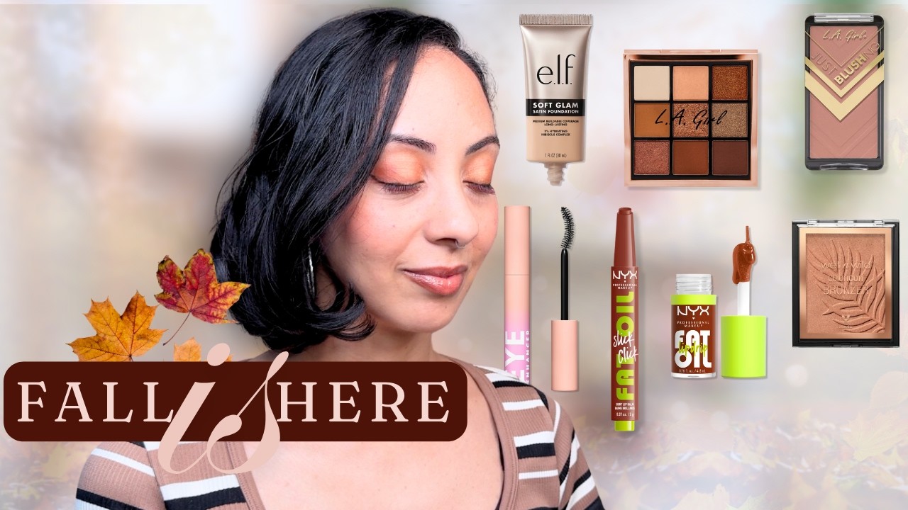 Get Cozy! 🍂 Let's Do A Fall Drugstore Makeup Look 🍂 - YouTube