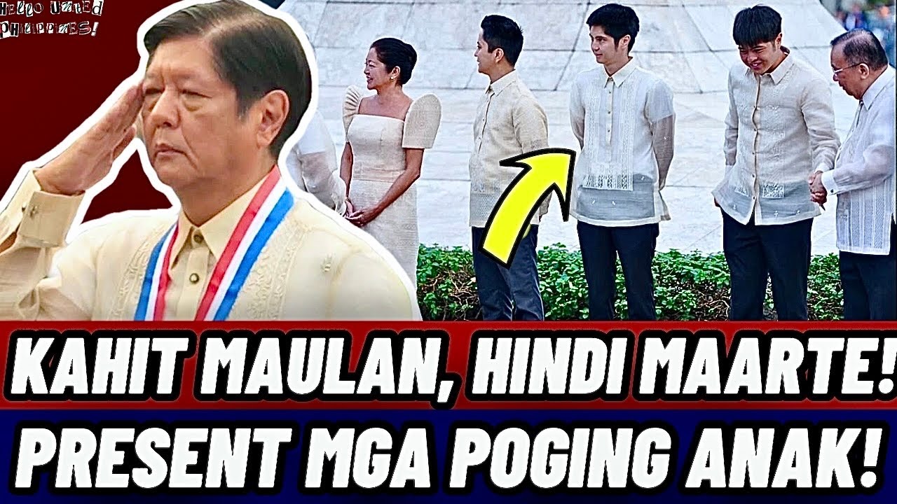 PBBM, Kasama ang first family, Kumpleto sa Seremonya sa Pag-alala ...