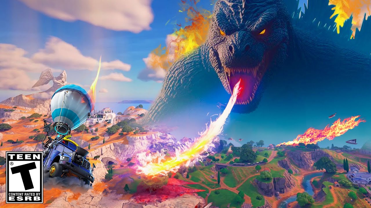 Por fin!!! GODZILLA evento en FORTNITE? - YouTube