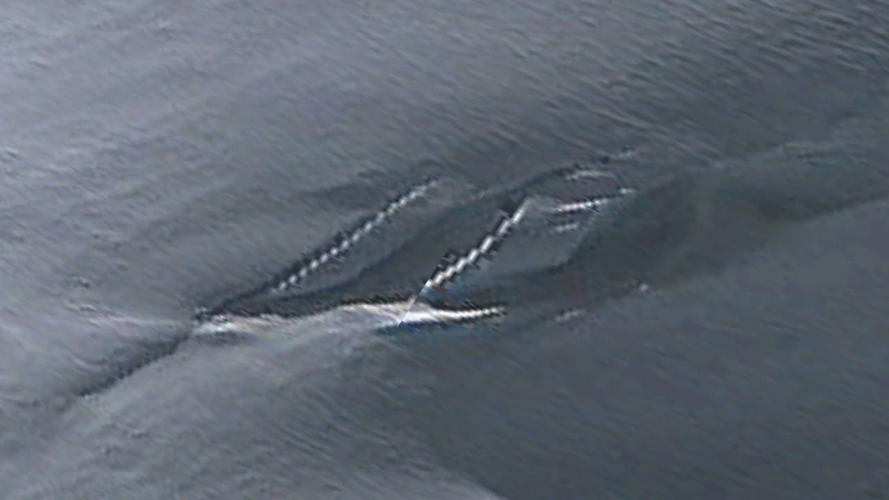 Large Stone Stairs + Blue Anomaly - Antarctica - Google Earth Pro - YouTube