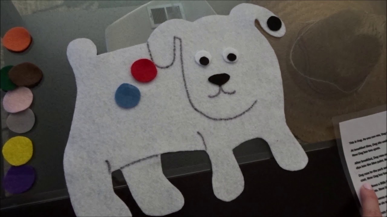 Spots colorful day felt board story - YouTube