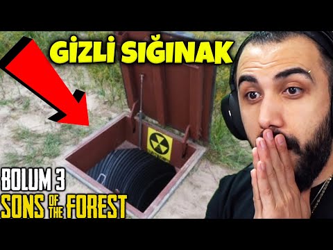 YER ALTINDAKİ GİZLİ SIĞINAĞI BULDUK!! | SONS OF THE FOREST (Bölüm #3) | Barış Can