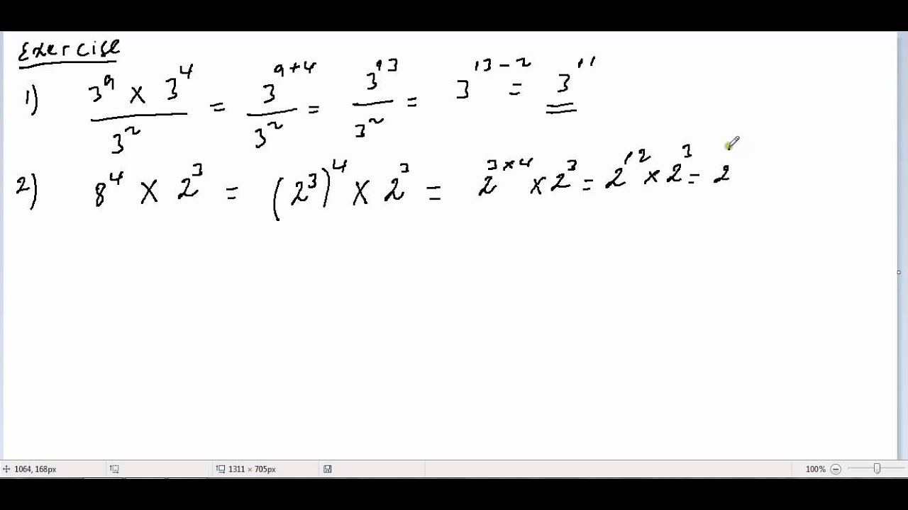 xisaab indices (practice) - YouTube