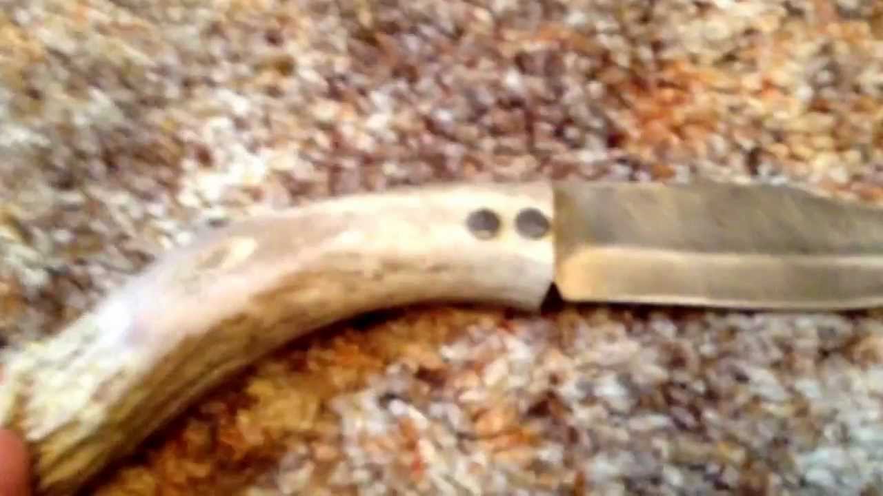 Deer Antler Knife - YouTube