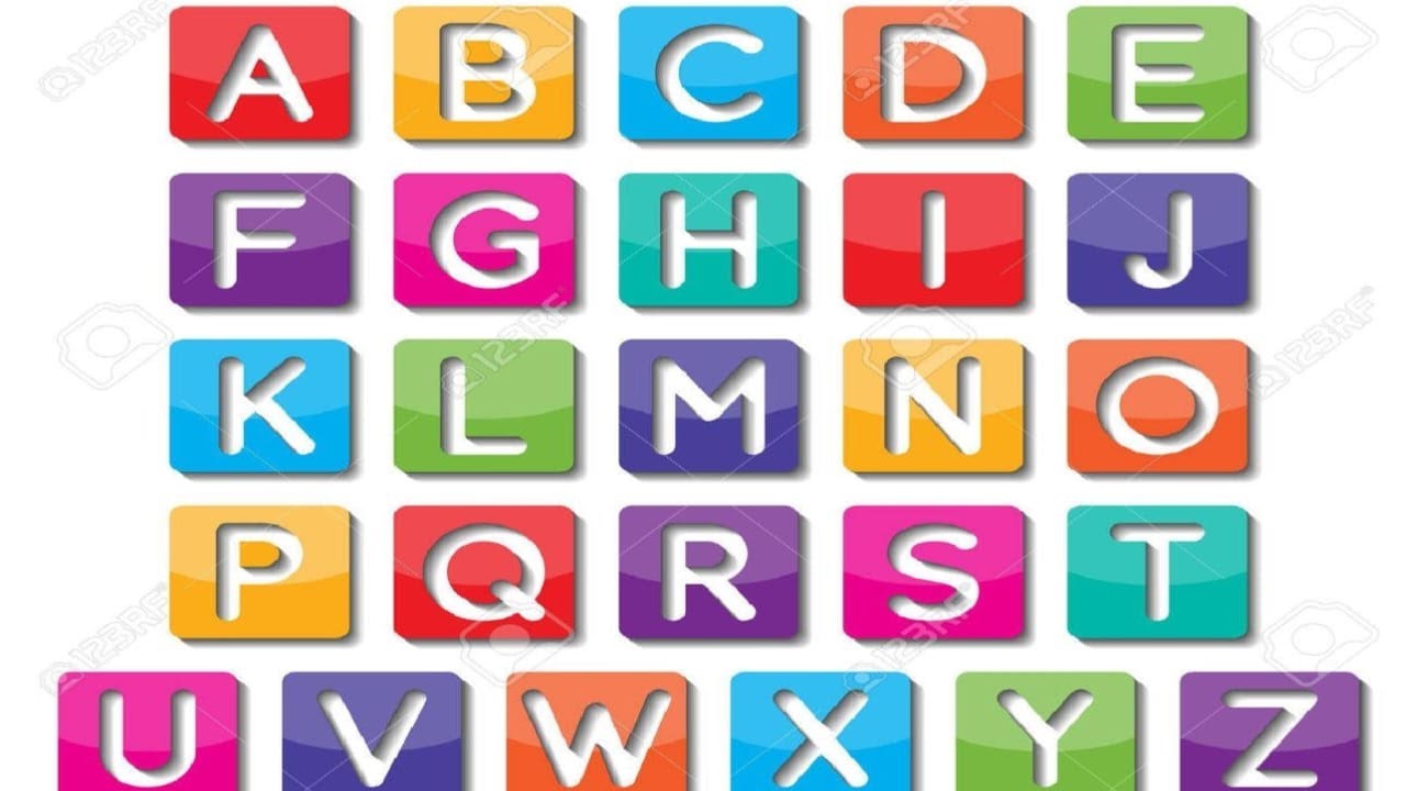 ABCD A for Apple B for Ball learn English alphabet A to Z,#colors #abcd ...