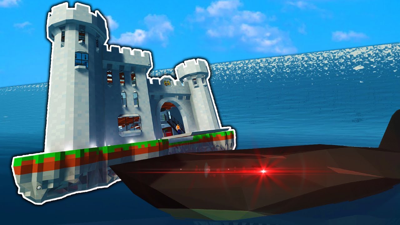 I Tried Surviving a TSUNAMI in a Flying Castle?! (Stormworks Gameplay ...