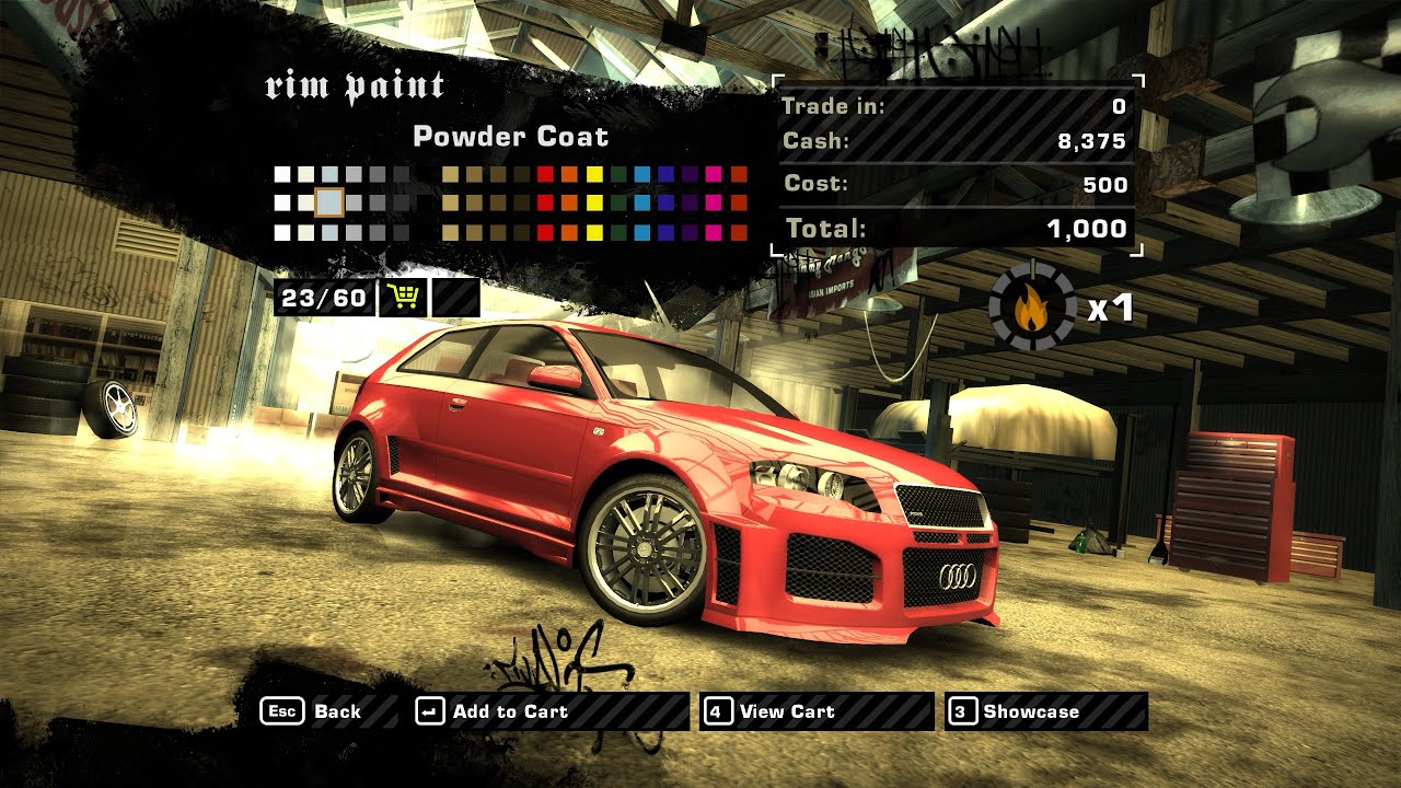NFS: Most Wanted 2005 HD Modded Playthrough - Part 8 - Customizing Audi ...