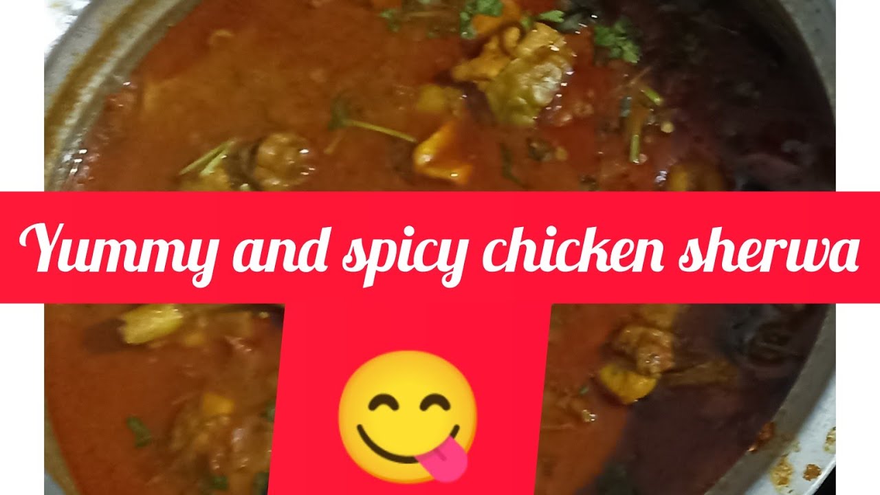 yummy and spicy chicken sherwa🐓😋 - YouTube