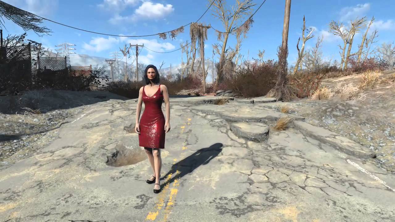 Fallout 4 piper in red dress - YouTube