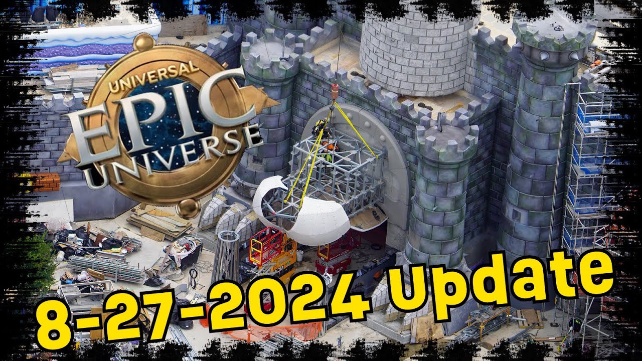 Universal Epic Universe Construction Update 8-27-2024 - YouTube