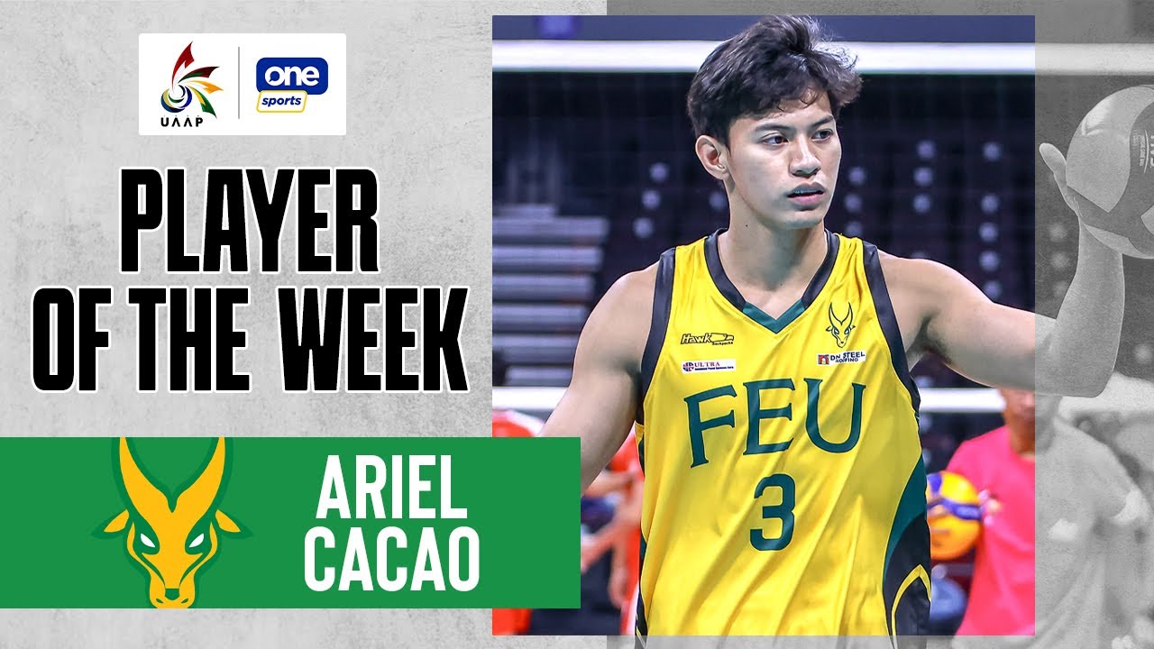 ARIEL CACAO | PLAYER OF THE WEEK | UAAP SEASON 86 MEN'S VOLLEYBALL | HIGHLIGHTS - YouTube