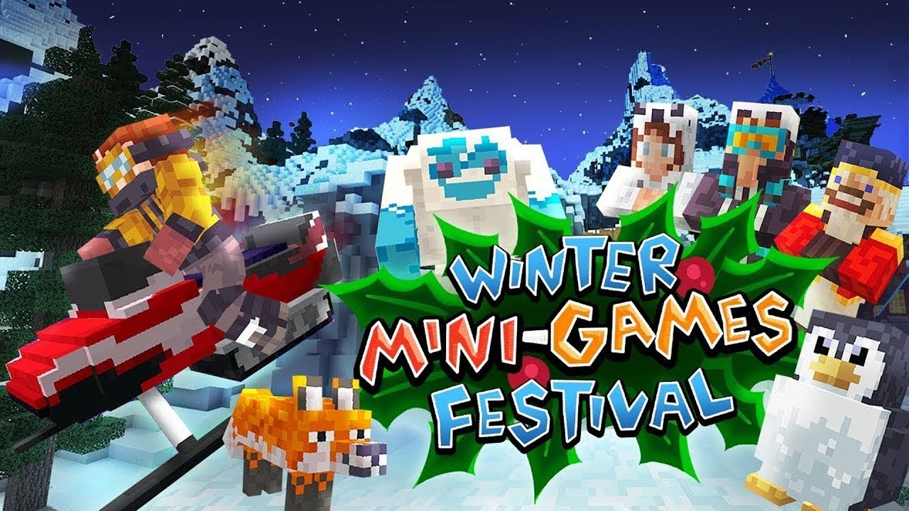 Minecraft Winter Mini Games Festival Gameplay Review - YouTube