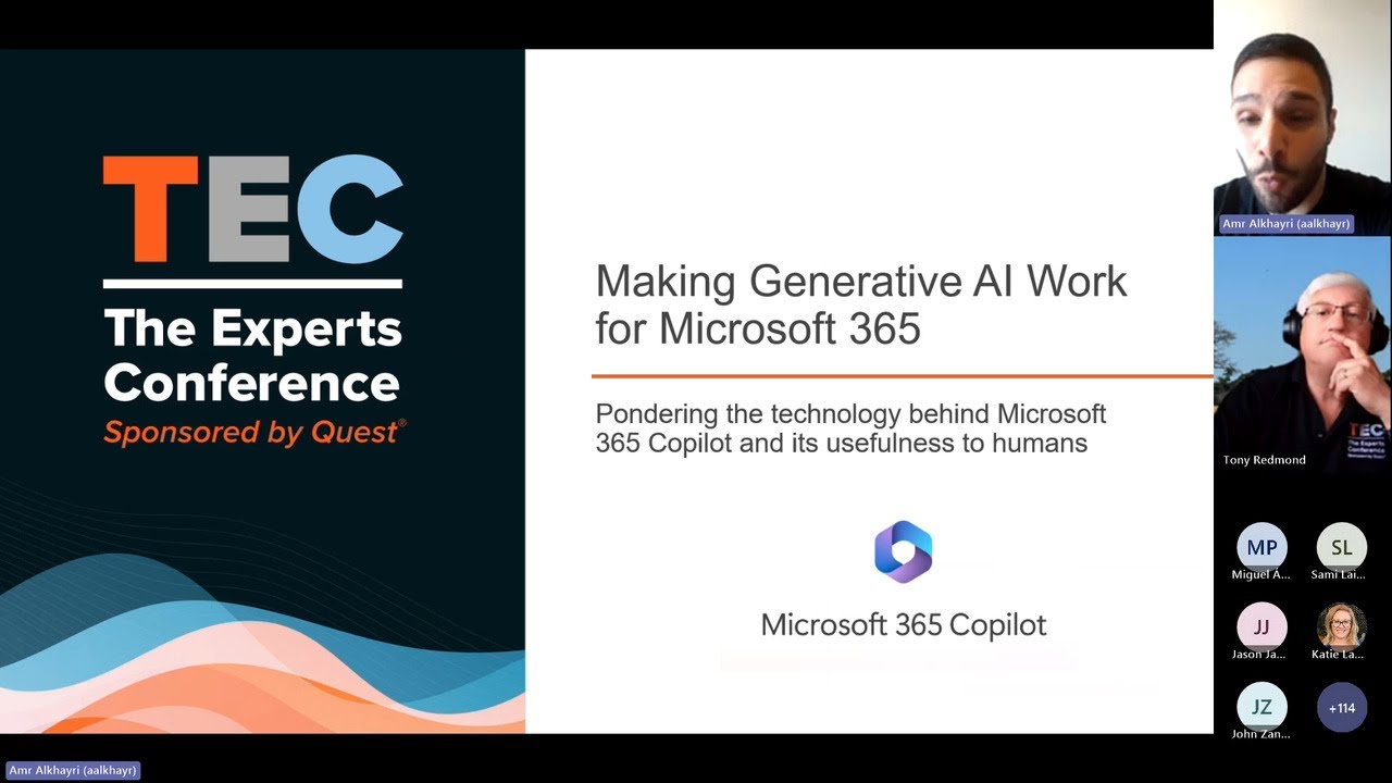 TEC - Making Generative AI Work for Microsoft 365 - YouTube