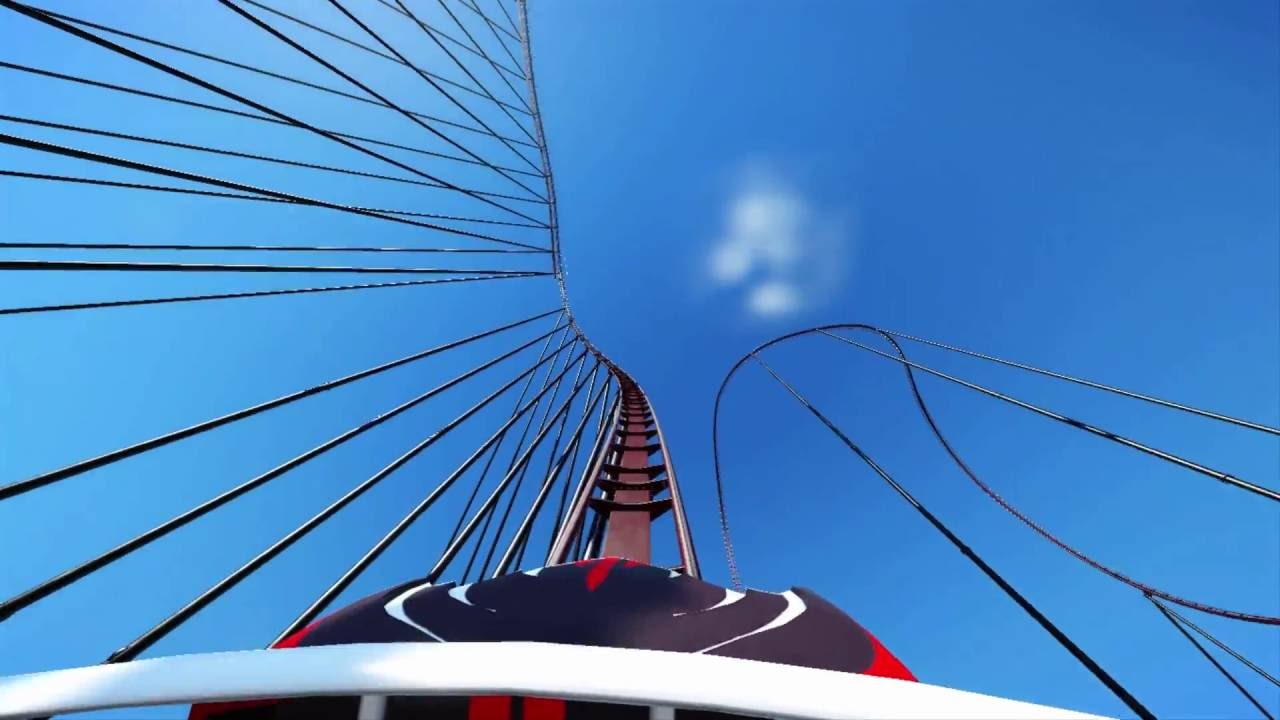 Planet Coaster: SUPER COASTER 200M DROP! POV VIEW - YouTube