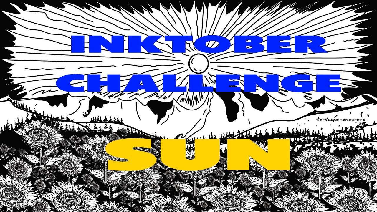 Inktober24 Challenge | Prompt: Sun (of October) - YouTube