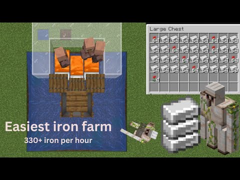 Minecraft Java edition iron farm tutorial - YouTube