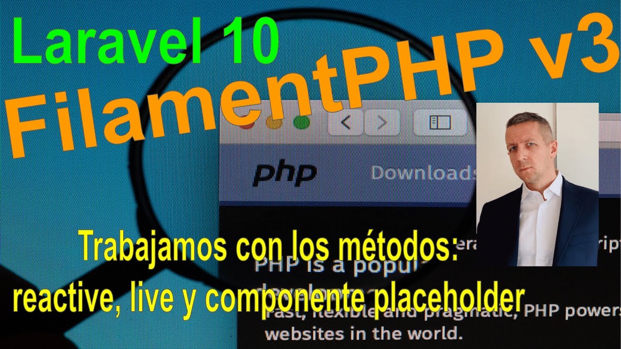 18.- Métodos live, reactive y componente Placeholder - Filamentphp V3 Laravel v10 - YouTube