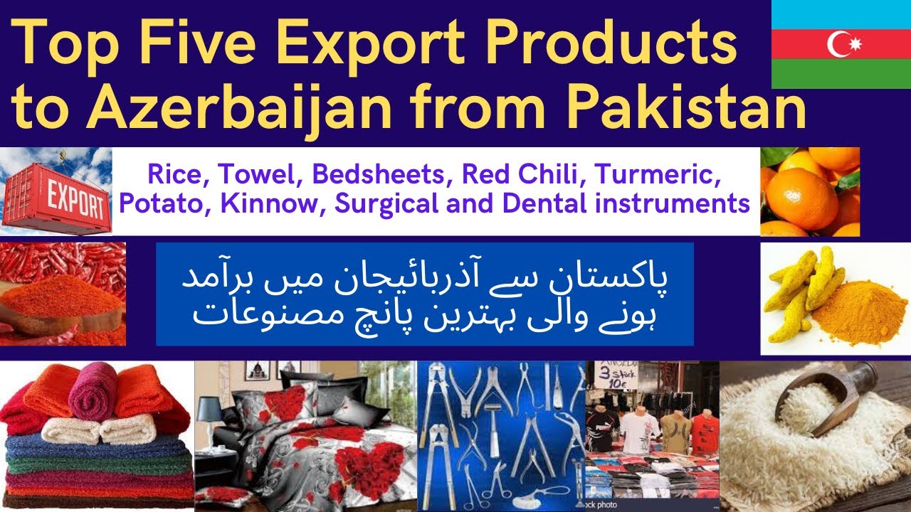 Top Five export products from Pakistan to Azerbaijan , How we can ...