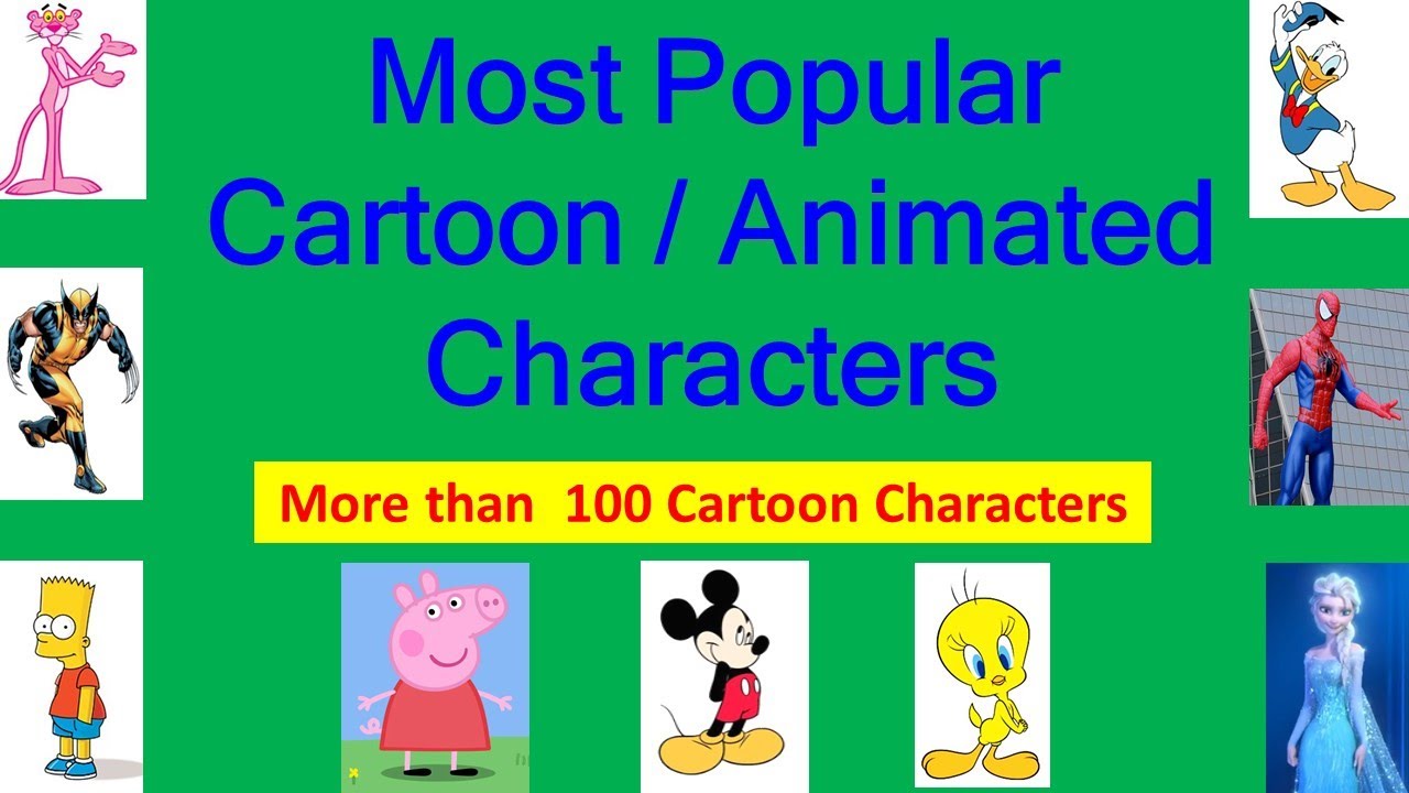 Famous Cartoon Characters | Popular Animated Characters | Superhero ...