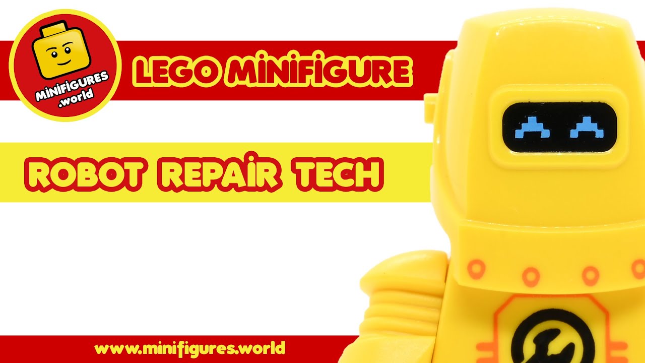 🤖 LEGO minifigure: Robot Repair Tech (col386) 🤖 [SERIES 22] - YouTube
