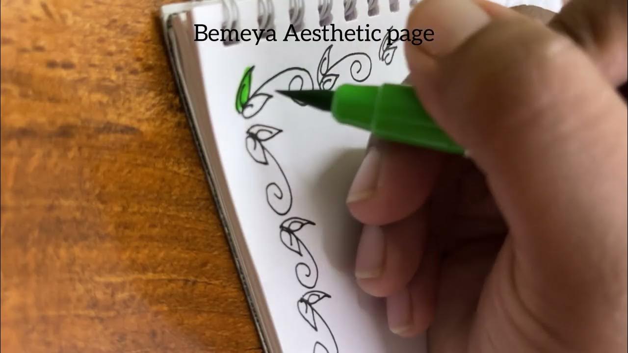 How to draw cover page border designs for school project and journal ...