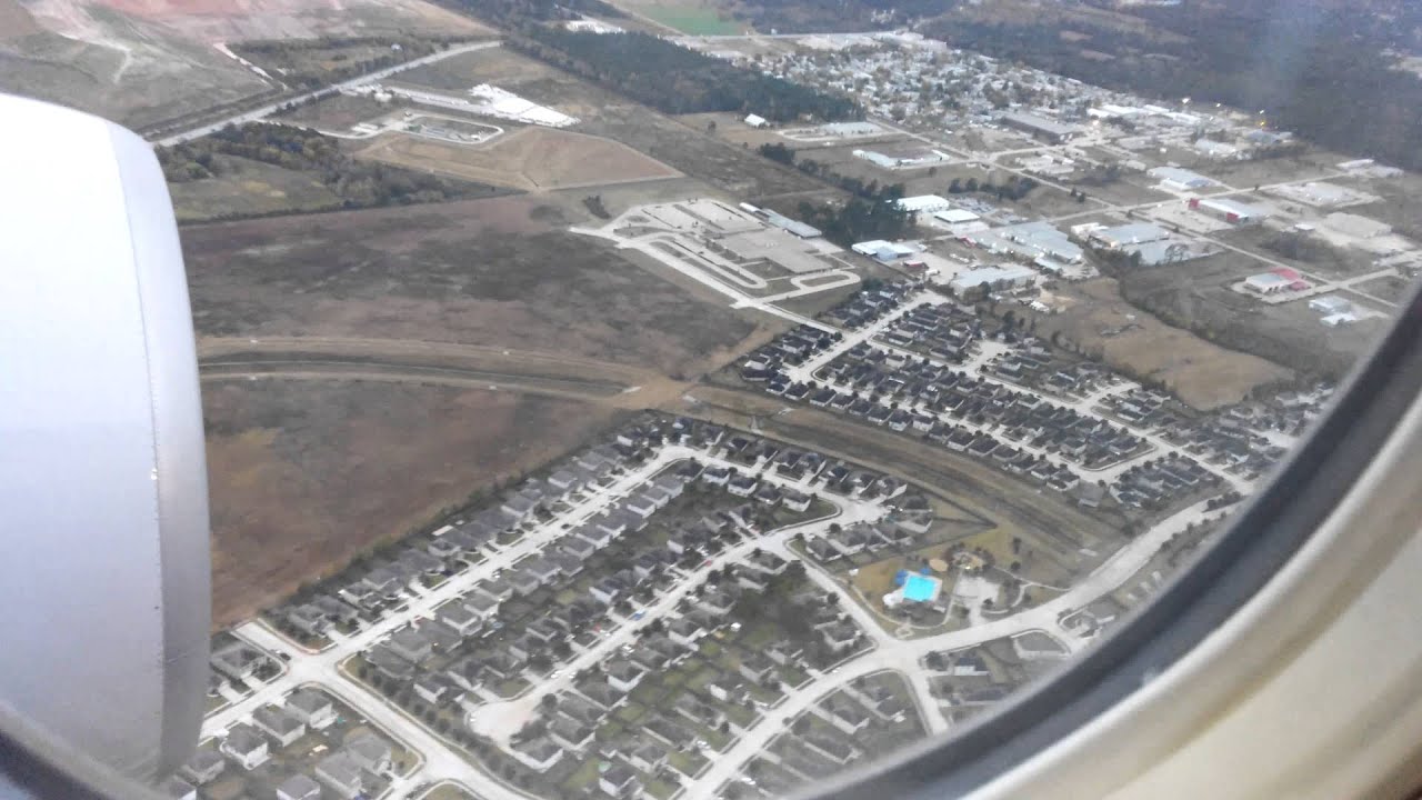 4K UHD IAH United Airlines 777-200 Landing Houston Intercontinental ...