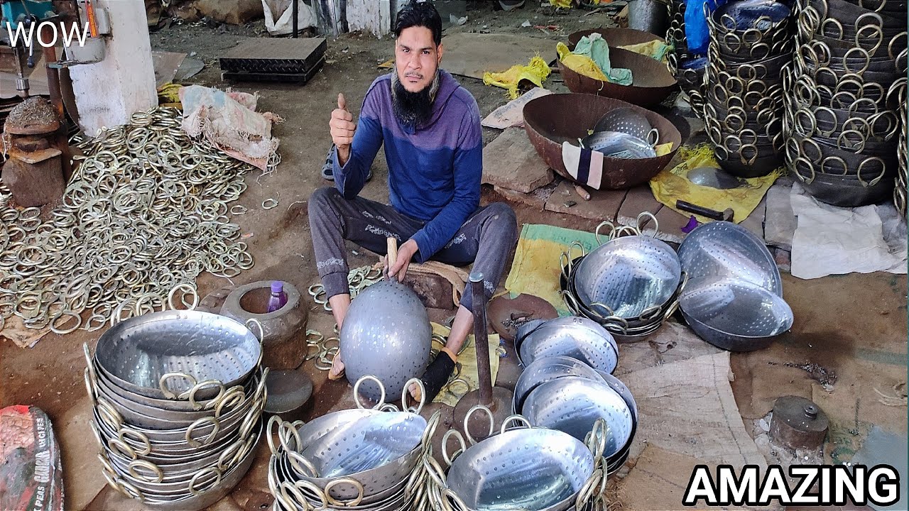 Production of Stainless Steel Utensils, How to Make Non Stick Pots Pan ...