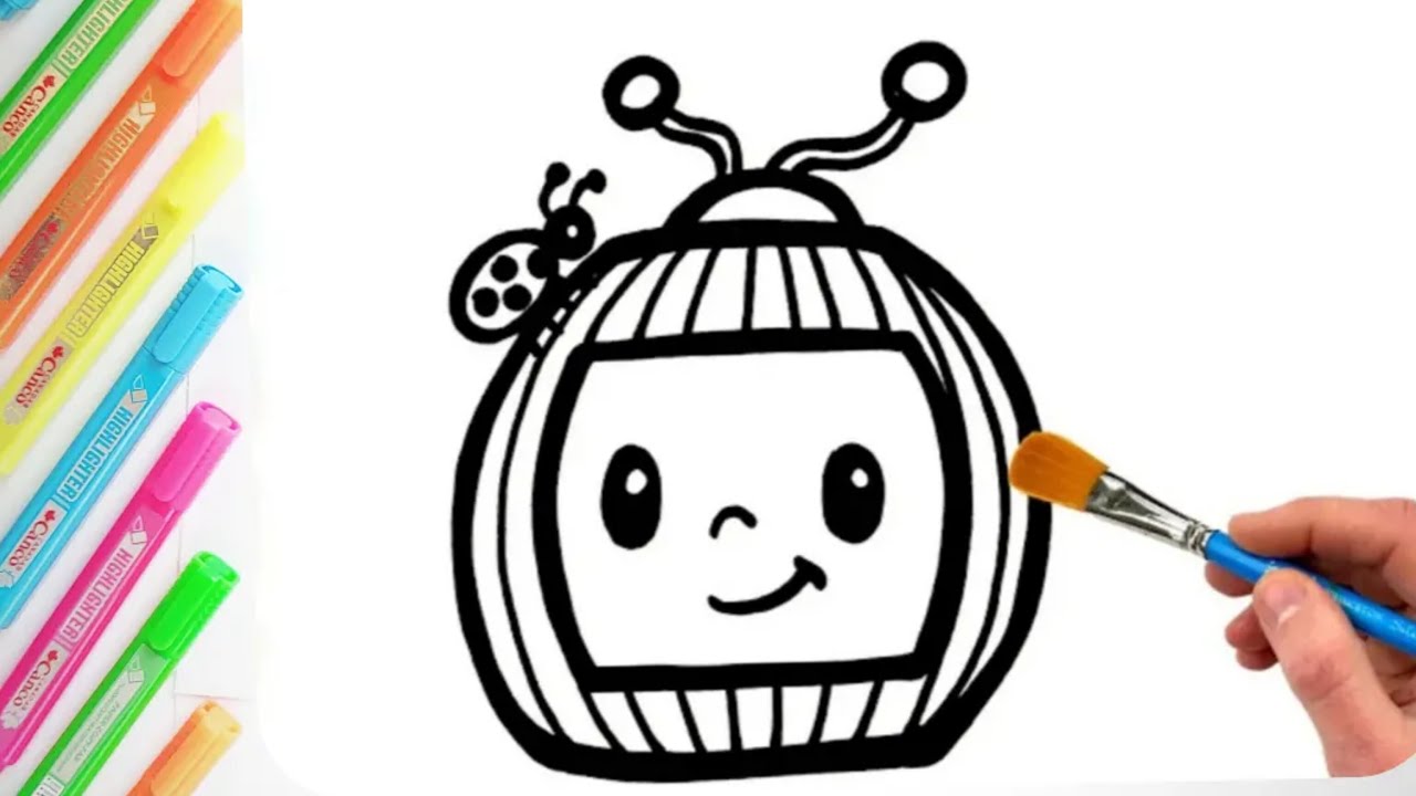 Cocomelon, how to draw a cocomelon //easy drawing for kids// - YouTube