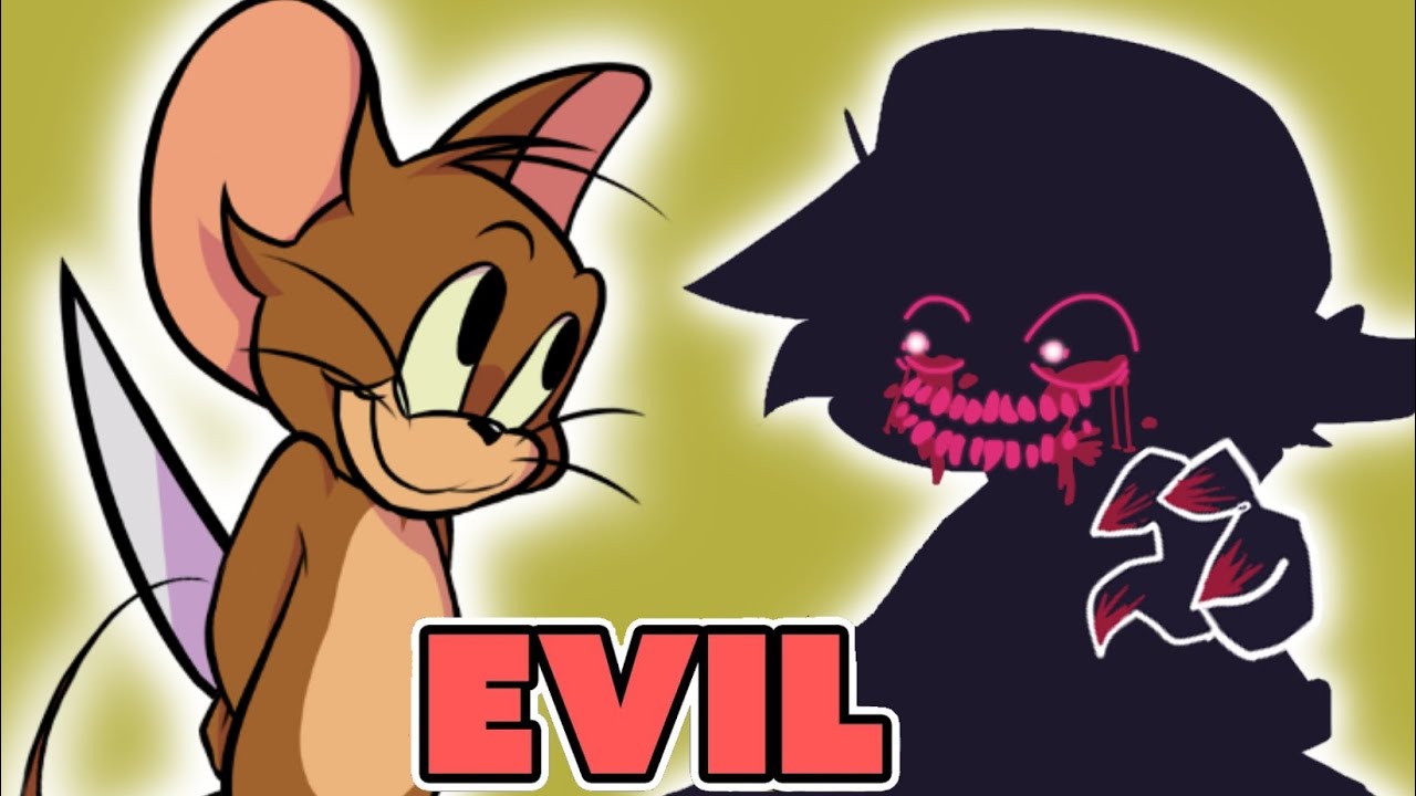 FRIDAY NIGHT FUNKIN' mod EVIL Boyfriend vs Jerry Mouse (v2) - YouTube