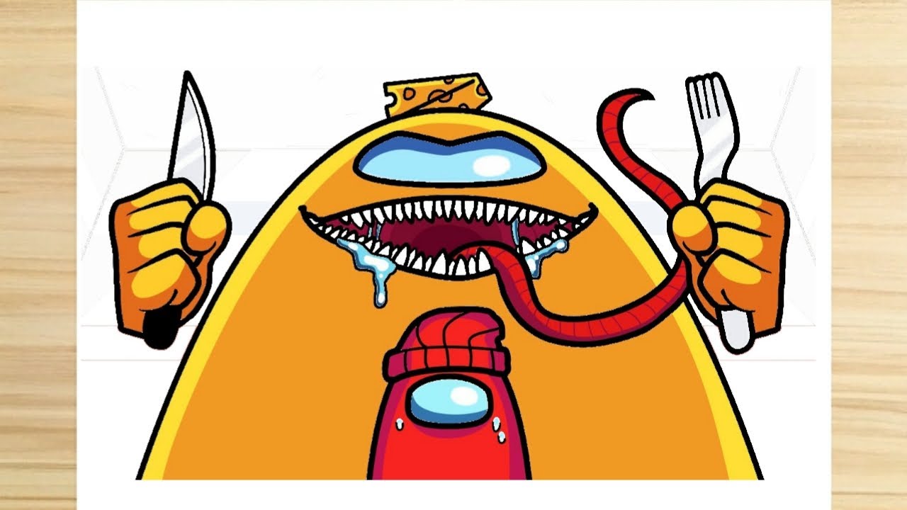 Drawing Among Us Logic #8 | Imposter Among Us (very easy drawing) - YouTube