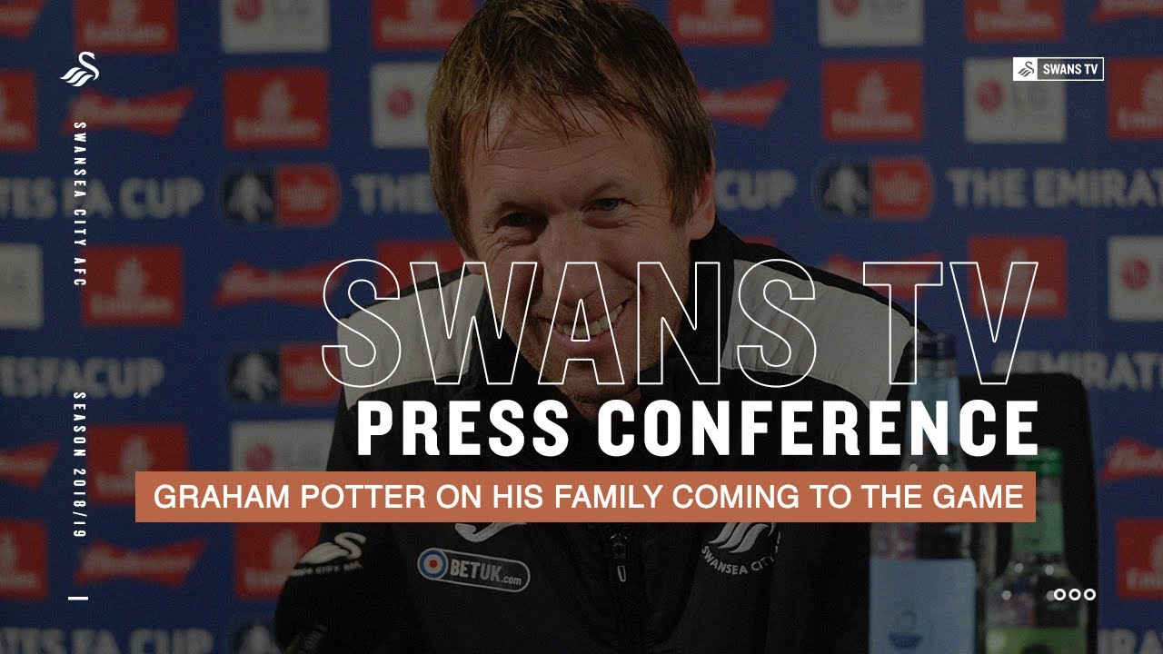 Graham Potter on his family coming to the game - YouTube