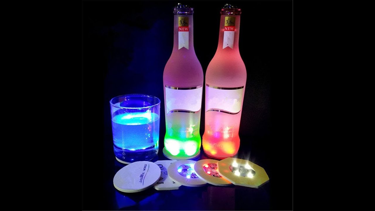 LED lit coaster - YouTube