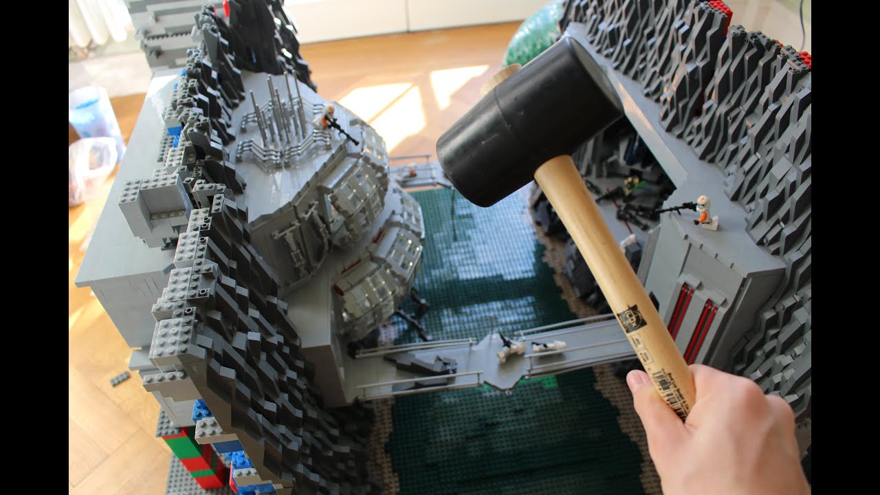 LEGO Star Wars DEUTSCH Base Destruction in Slow Motion - YouTube