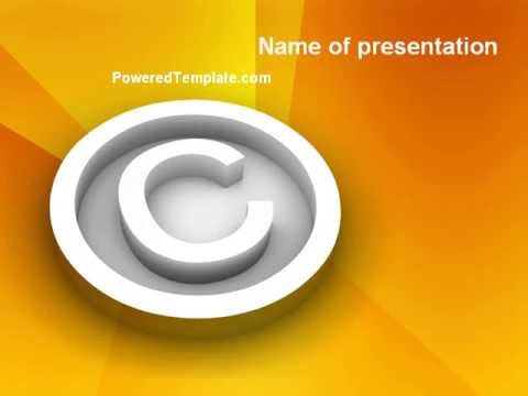 Copyright Sign PowerPoint Template by PoweredTemplate.com - YouTube