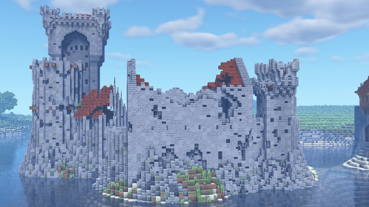 Let's Build a Ruined Medieval Castle/Prison | Episode 7 | Minecraft ...