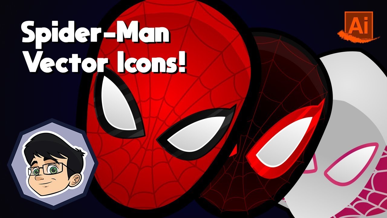 Vector Spider-Man Icons In Illustrator - YouTube