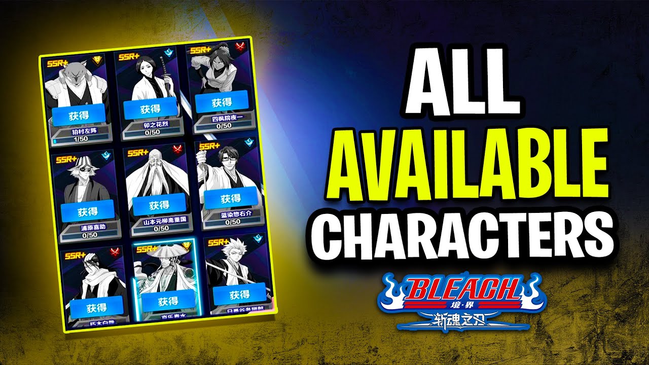 All Characters Available! Bleach Realm Soul Slayer - YouTube
