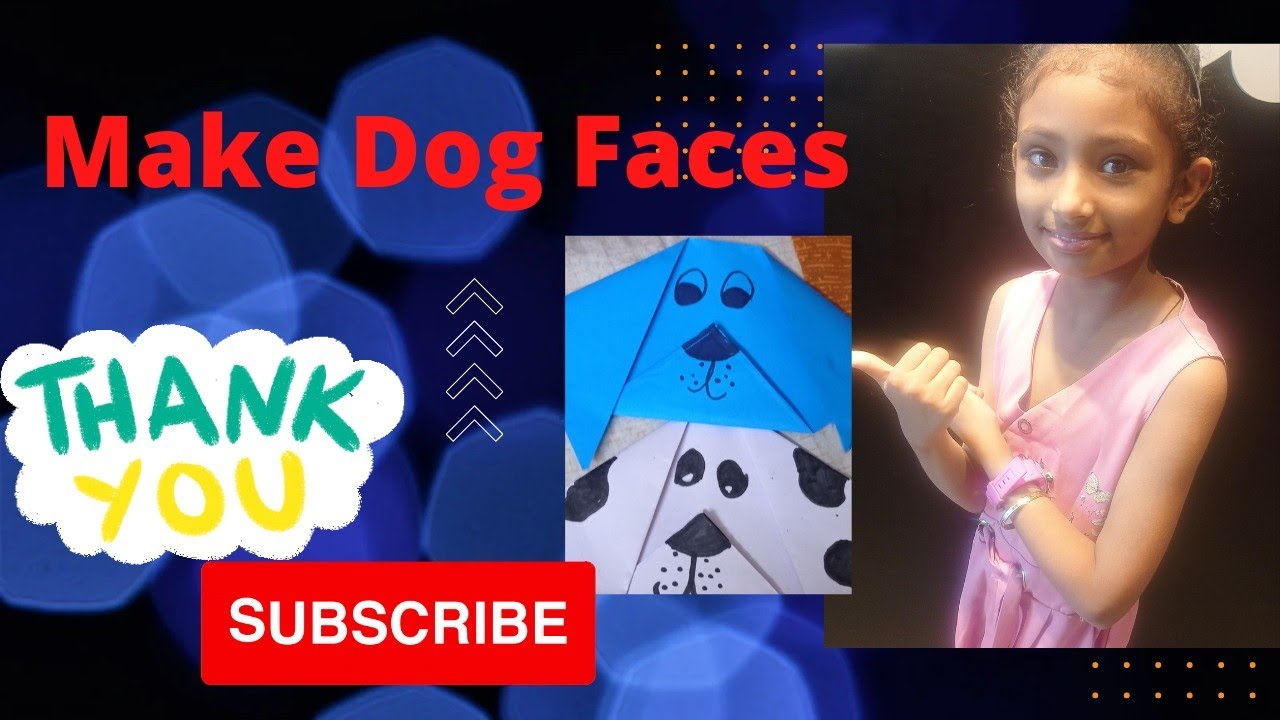Dog faces with color sheet #how do you make dog faces with sheet#fun ...