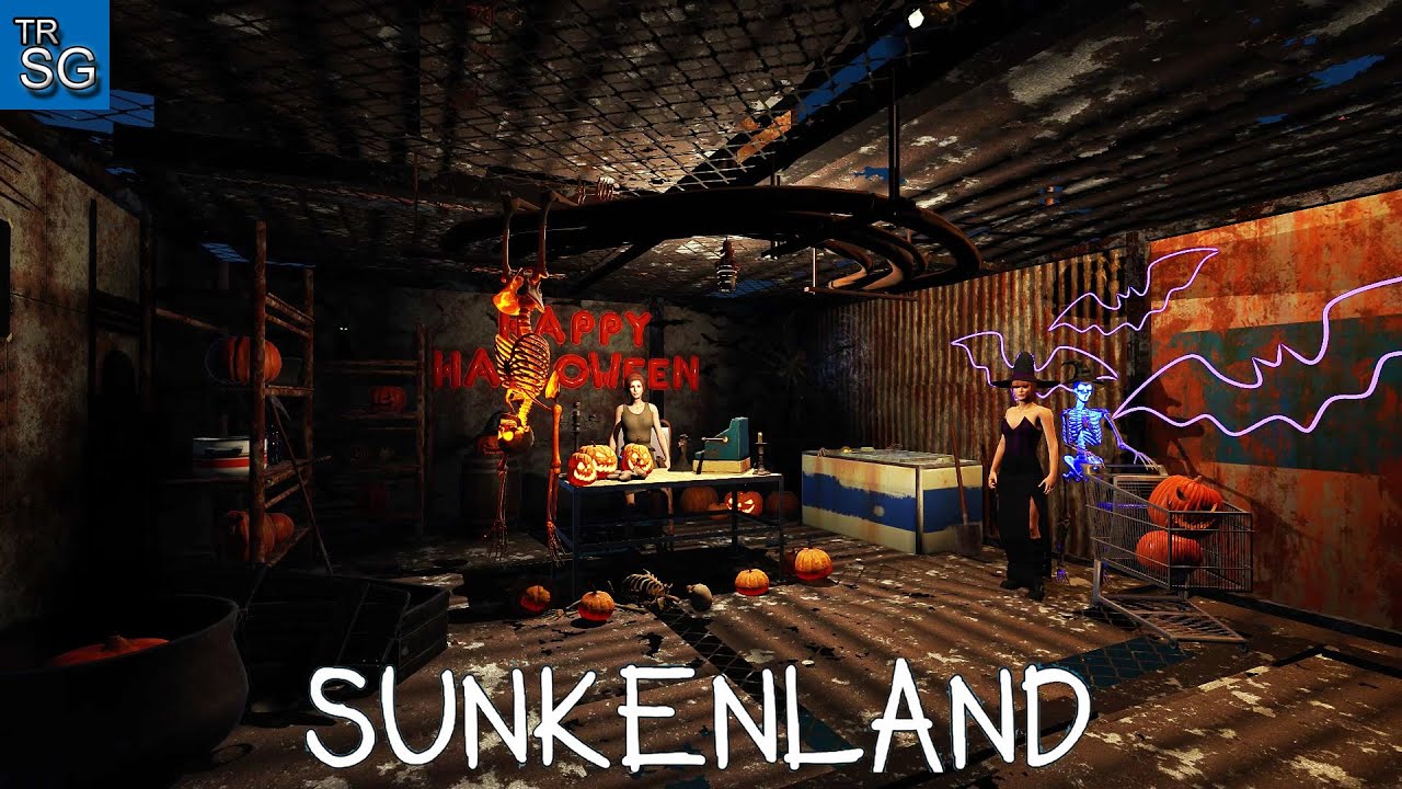 New Halloween Update Waterworld Survival - Sunkenland Gameplay! #22 ...