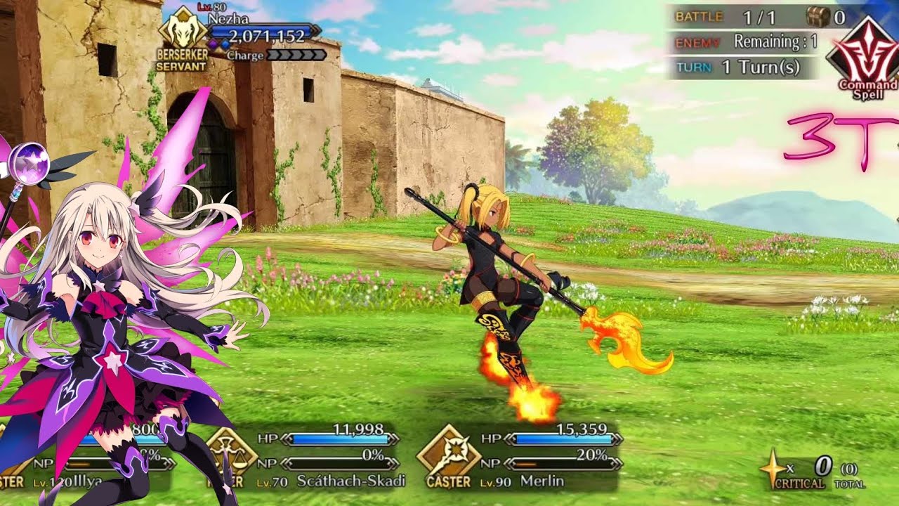 [FGO NA] Illya 3T Nezha Super Recollection Quest (Road to LB7: LB4 ...