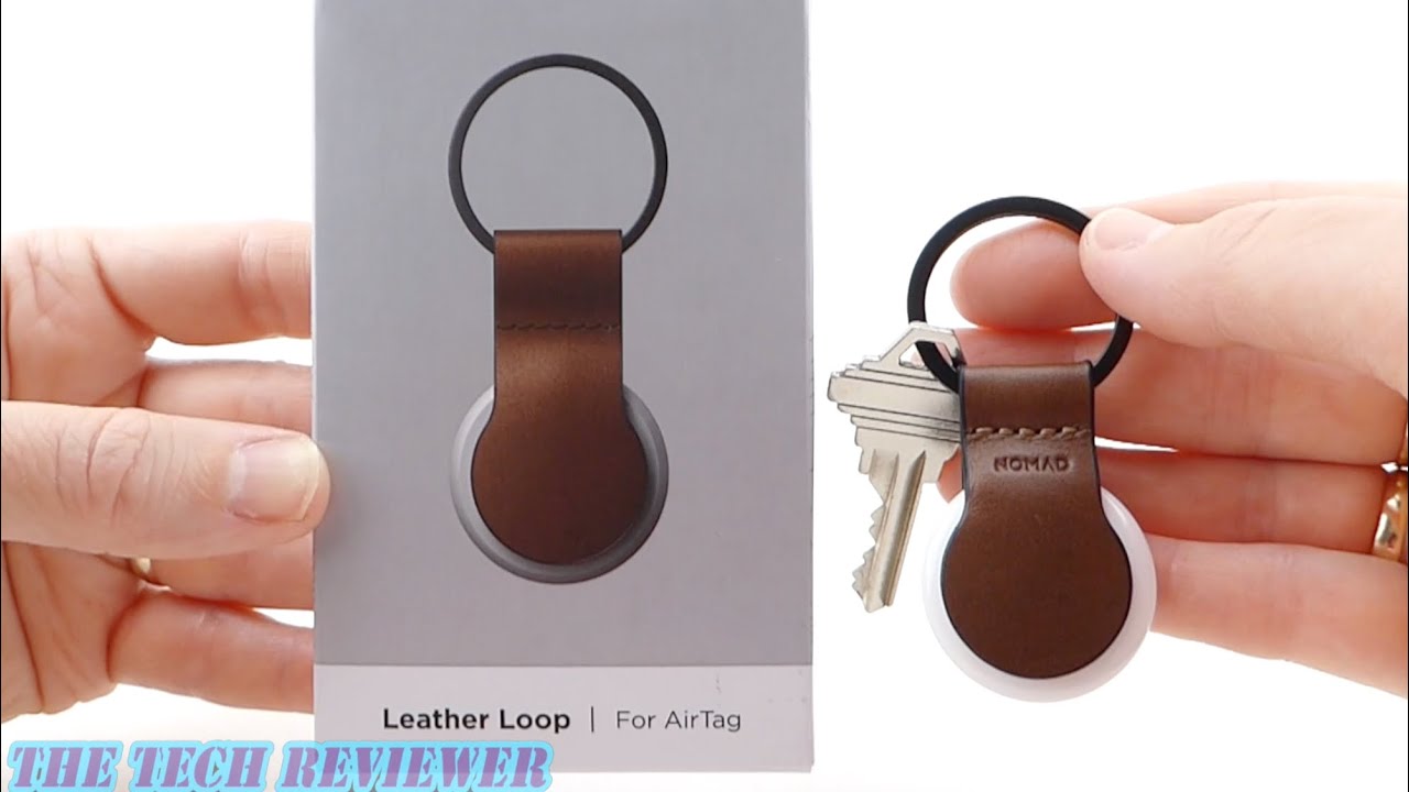 Nomad Leather Loop: A Beautiful, Minimalist Keychain for Apple AirTag ...