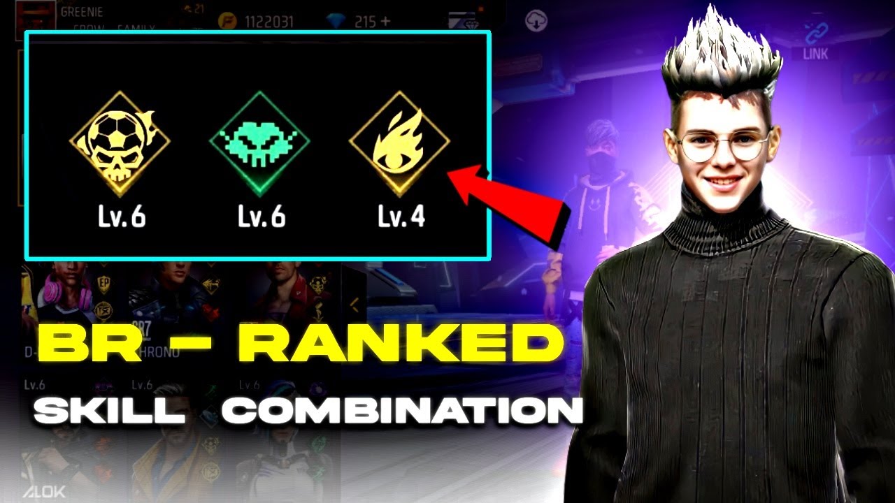 BR Ranked skill combination 2022 | Best character combination in free ...