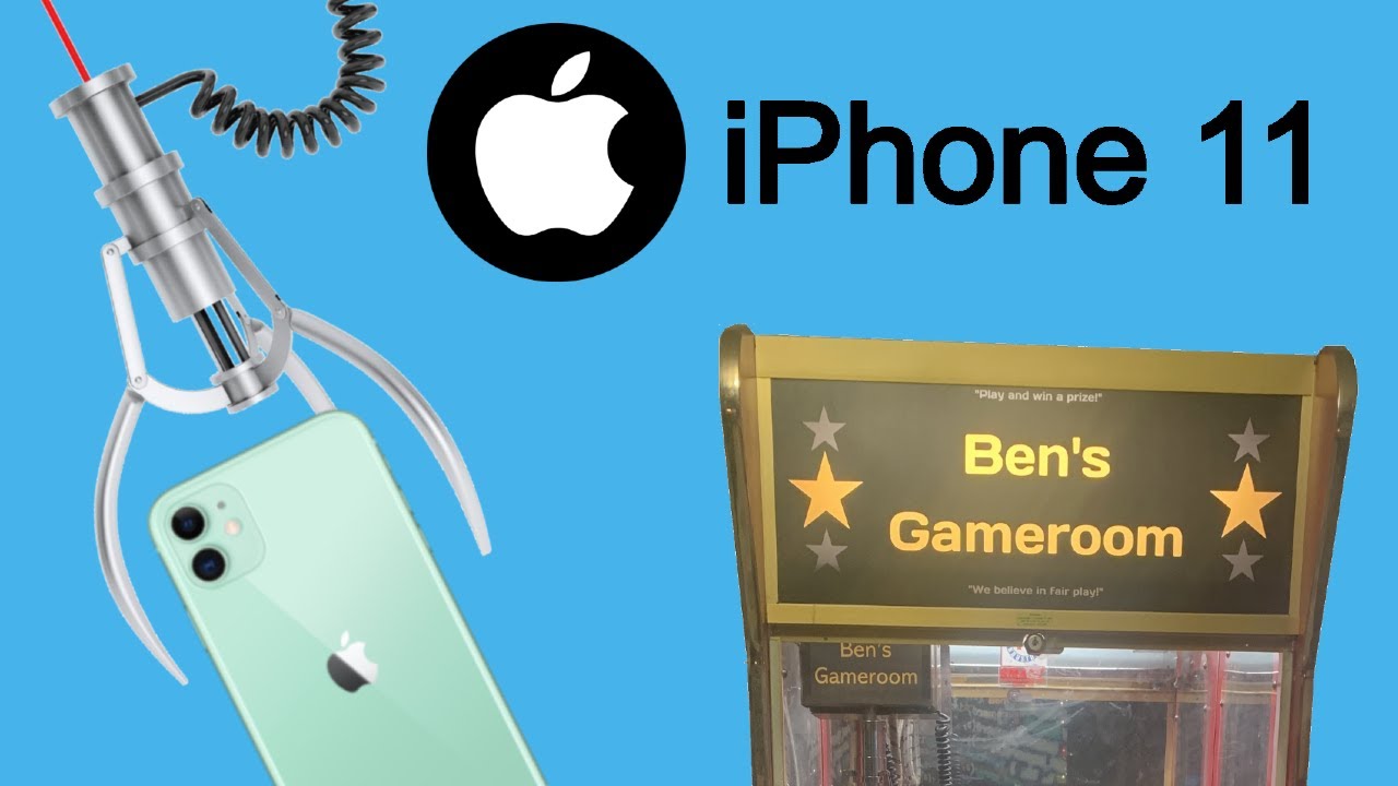 IPHONE 11 IN THE CLAW MACHINE! - YouTube
