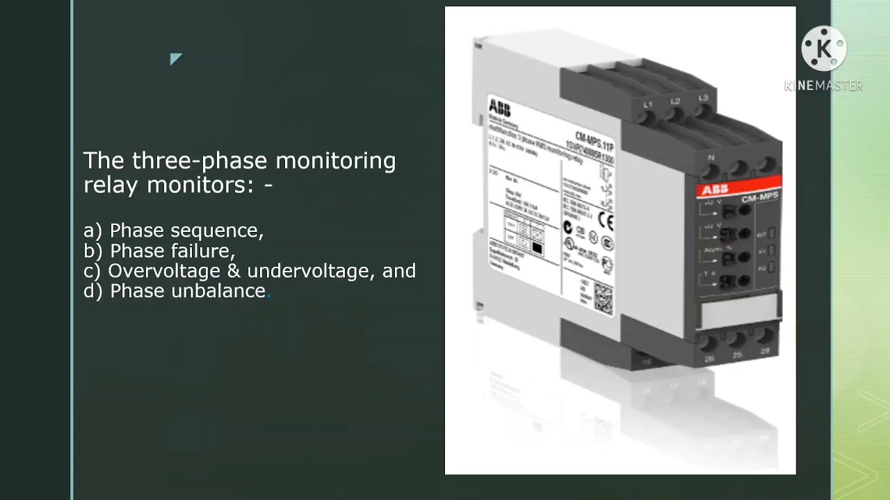 Multifunctional three phase monitoring relays. - YouTube